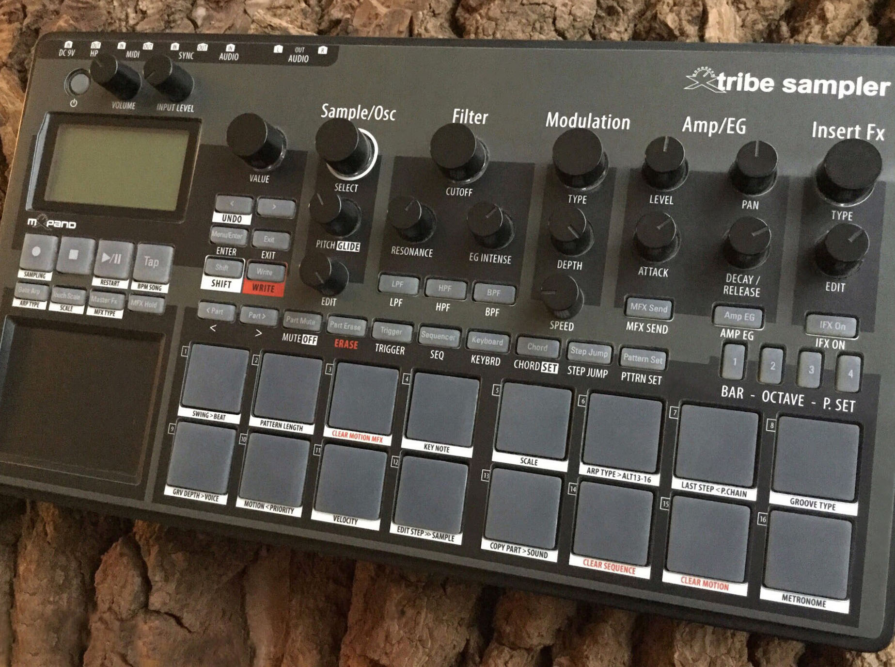Korg Electribe 2 Sampler Black, Instrument Overlay - mxpand • Overlays ...