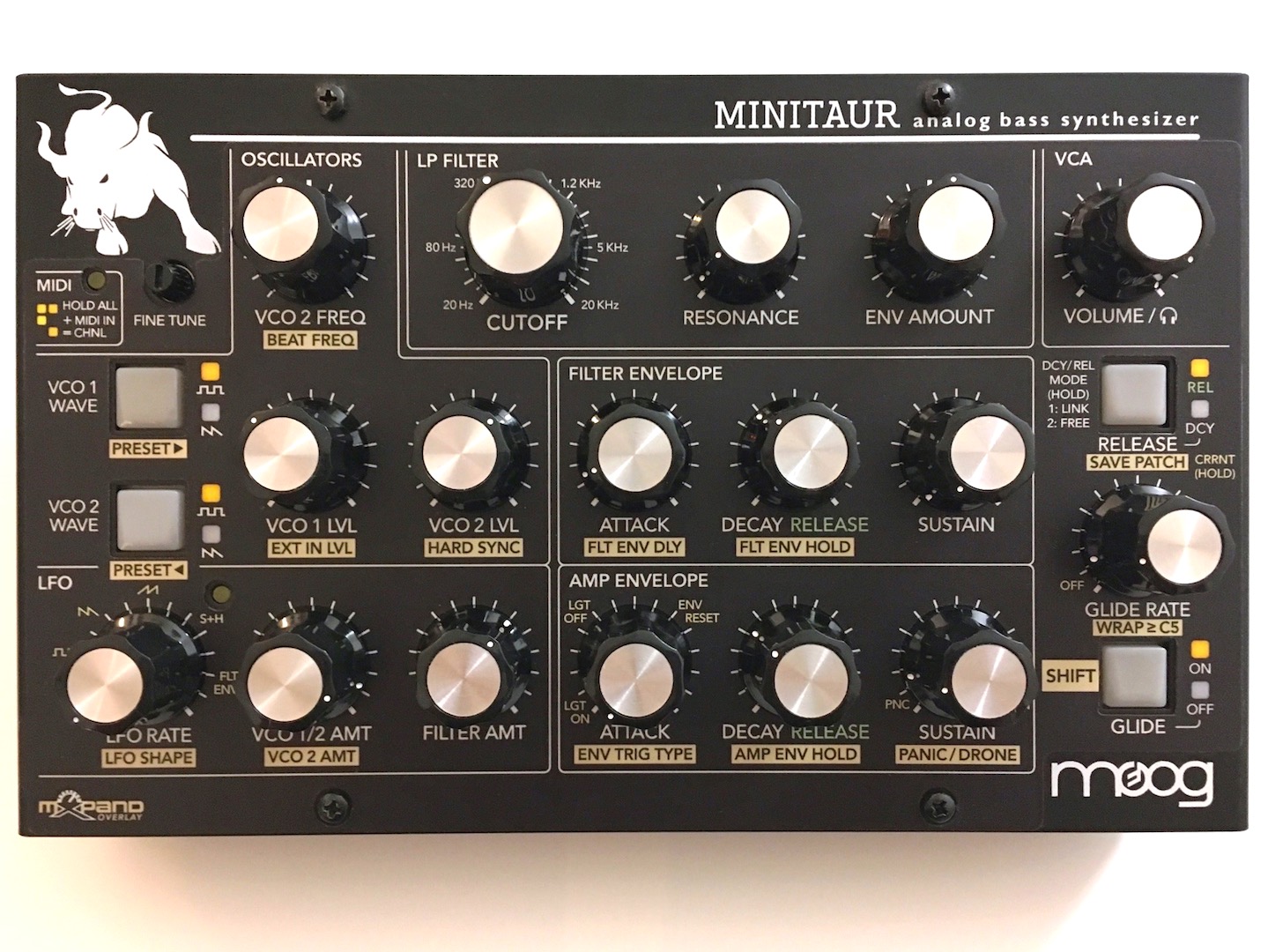 Moog Minitaur & Sirin - Instrument Overlay - mxpand • Overlays for ...
