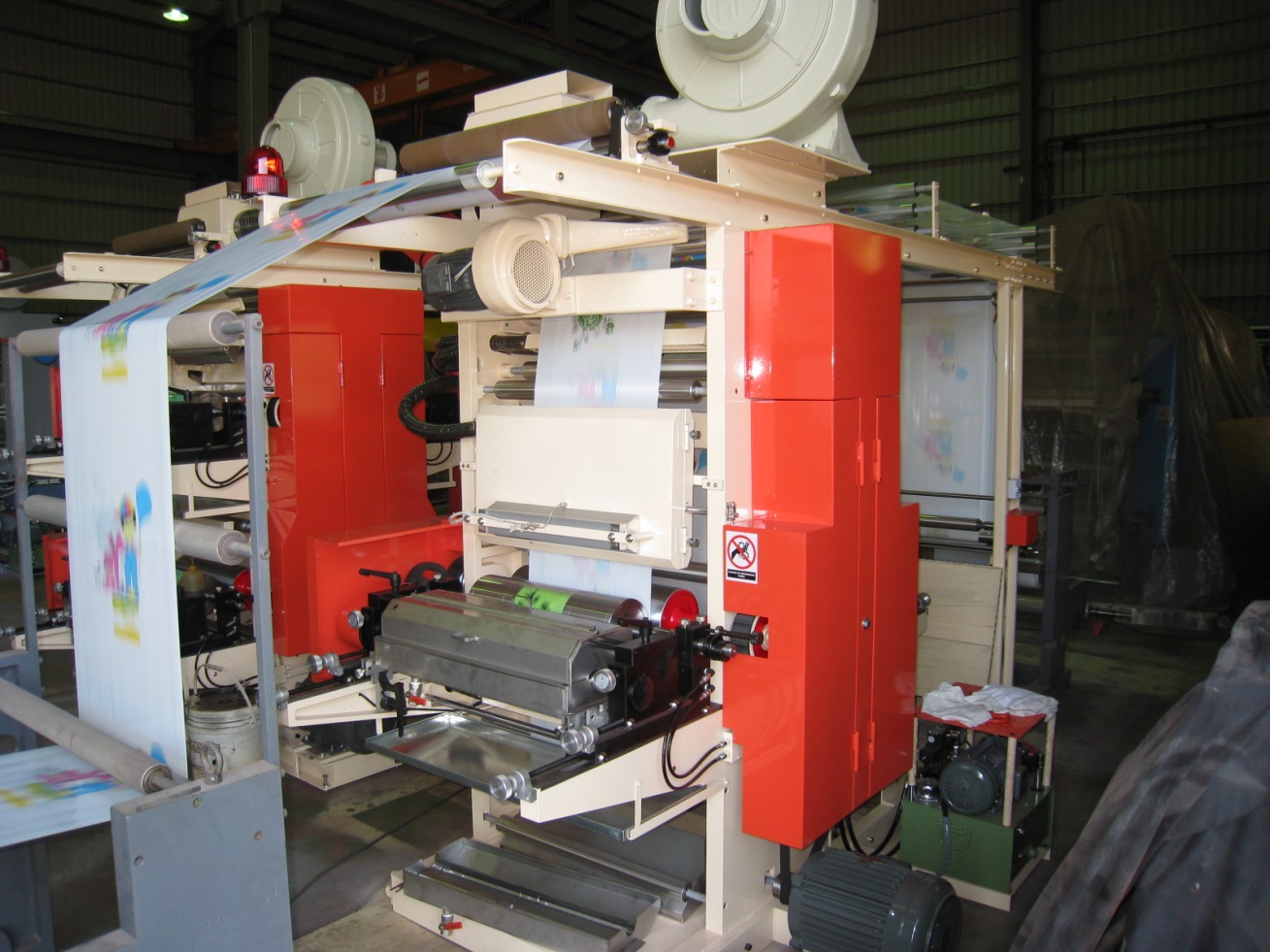 4 Colors Flexographic In Line 1500mm Width Stack type - Flexo printer ...