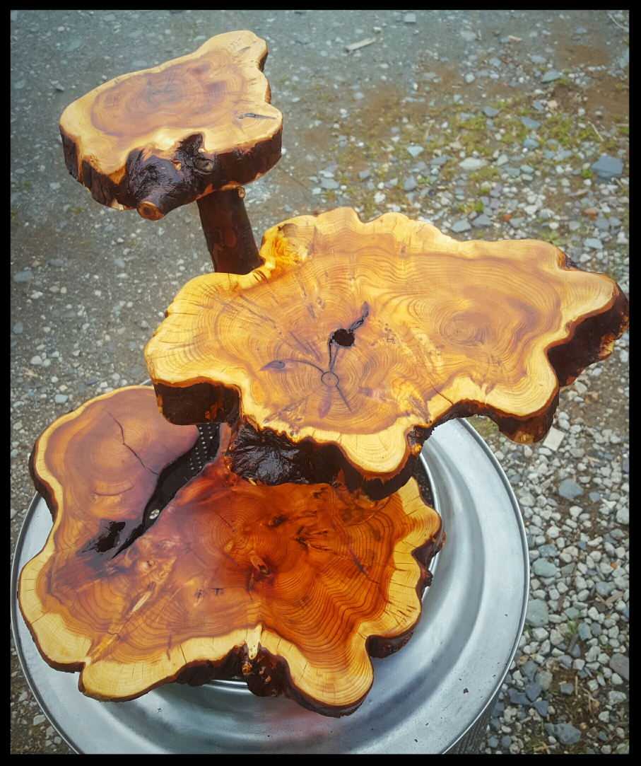 Wooden Afternoon Tea Stand - WavyGrain Chopping Boards