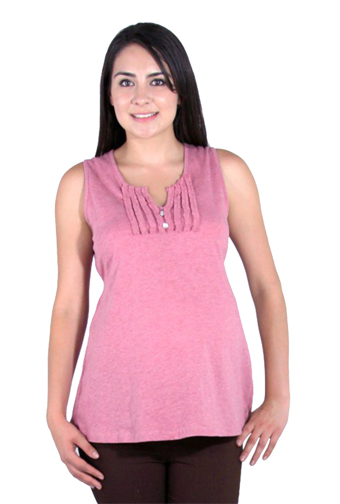 Maternity Top - 3983 Light Pink - Grace Maternity Clothes