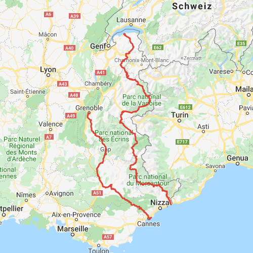 Route Napoleon (Route nationale N85) mit dem Motorrad oder Auto - Pässe ...