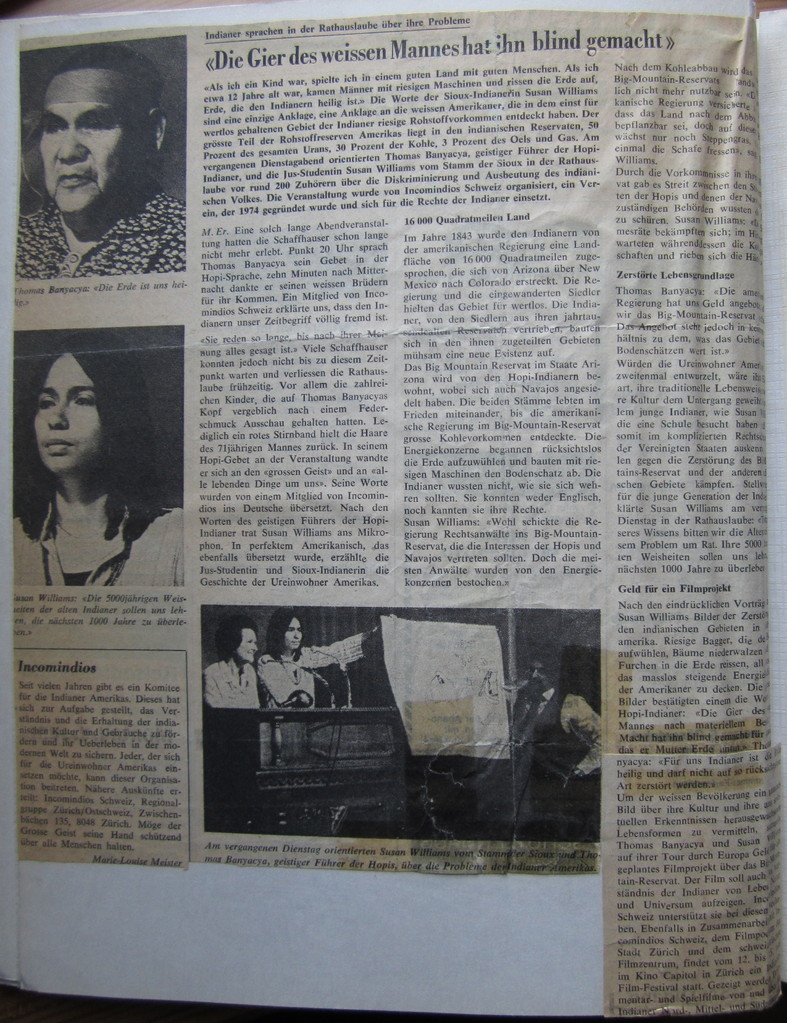 Gründer der Station George Standing Bear - GRYPHOS • gemeinsam Tieren ...