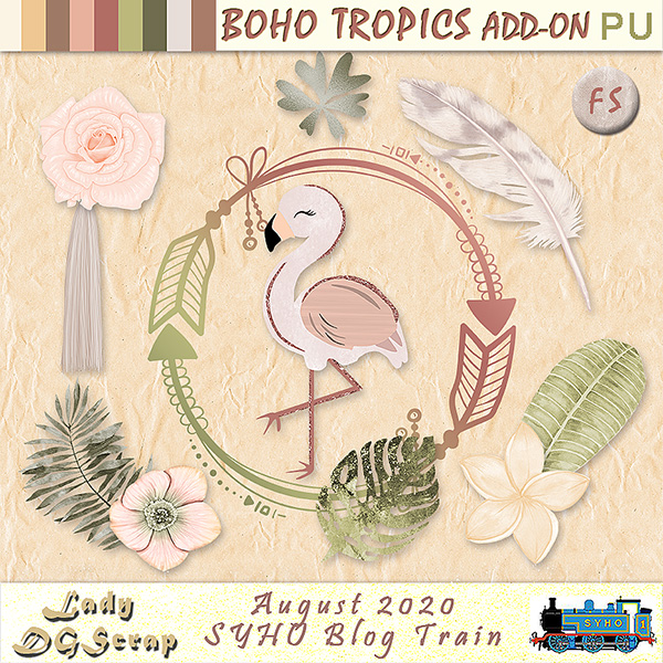 Boho Tropics - Lady-DGscrap
