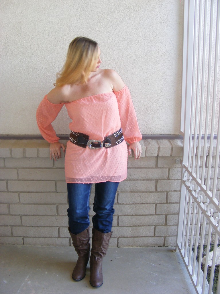 OPEN SHOULDER WOVEN DRESS - Cowgirl Sass Boutique