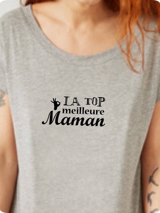 Tee-shirt message maman - tee-shirt message pour femme