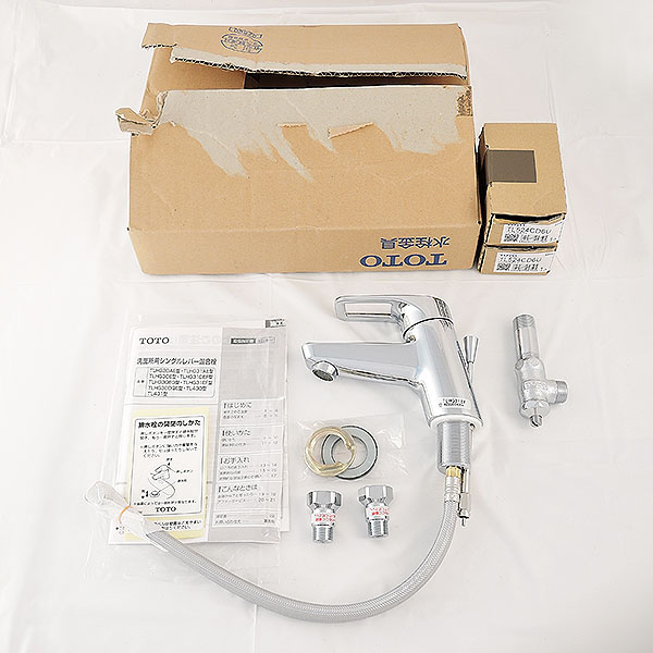 TOTO シングルレバー混合栓 TLHG31EF+アングル形止水栓 TL524CD6U 尾道店で買い取りました - 家電・ホビー・工具・自転車・釣具などの買取・販売