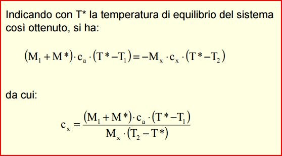 calorimetria - Benvenuti su fisica2at!