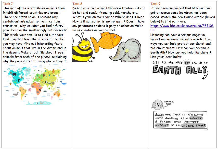 Year 4 - Caedmon Community Primary School - Home Learning Support