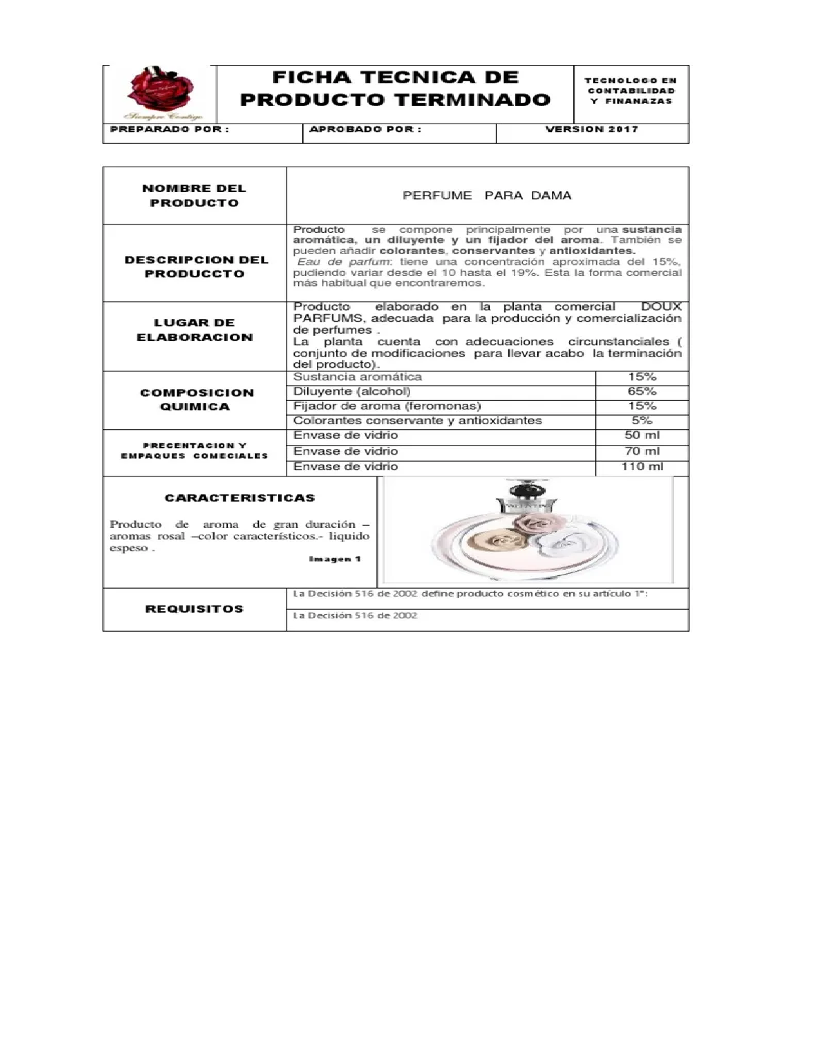FICHAS TÉCNICAS - Página web de quimicamilagrosa