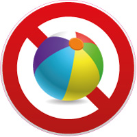 Ballons interdits - JR-Signaletic panneaux campings