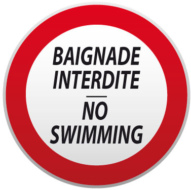Baignade interdite - JR-Signaletic panneaux campings