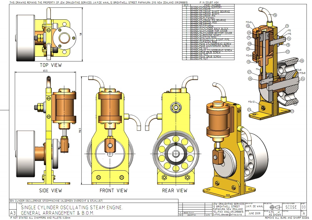plan moteur - Site de bateau-vapeur