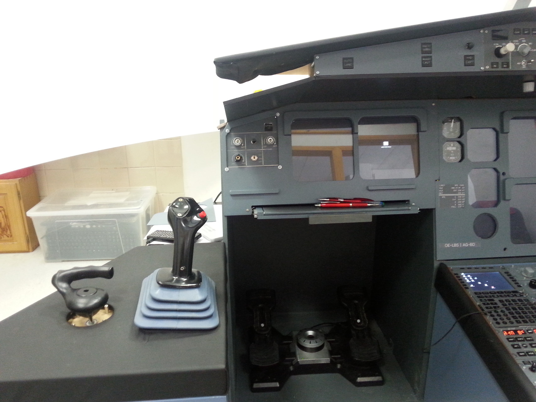 Side Stick Area - Airbus A320 Cockpit