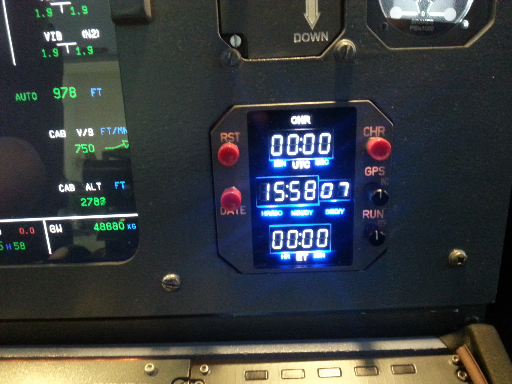 Clock Projekt - Airbus A320 Cockpit
