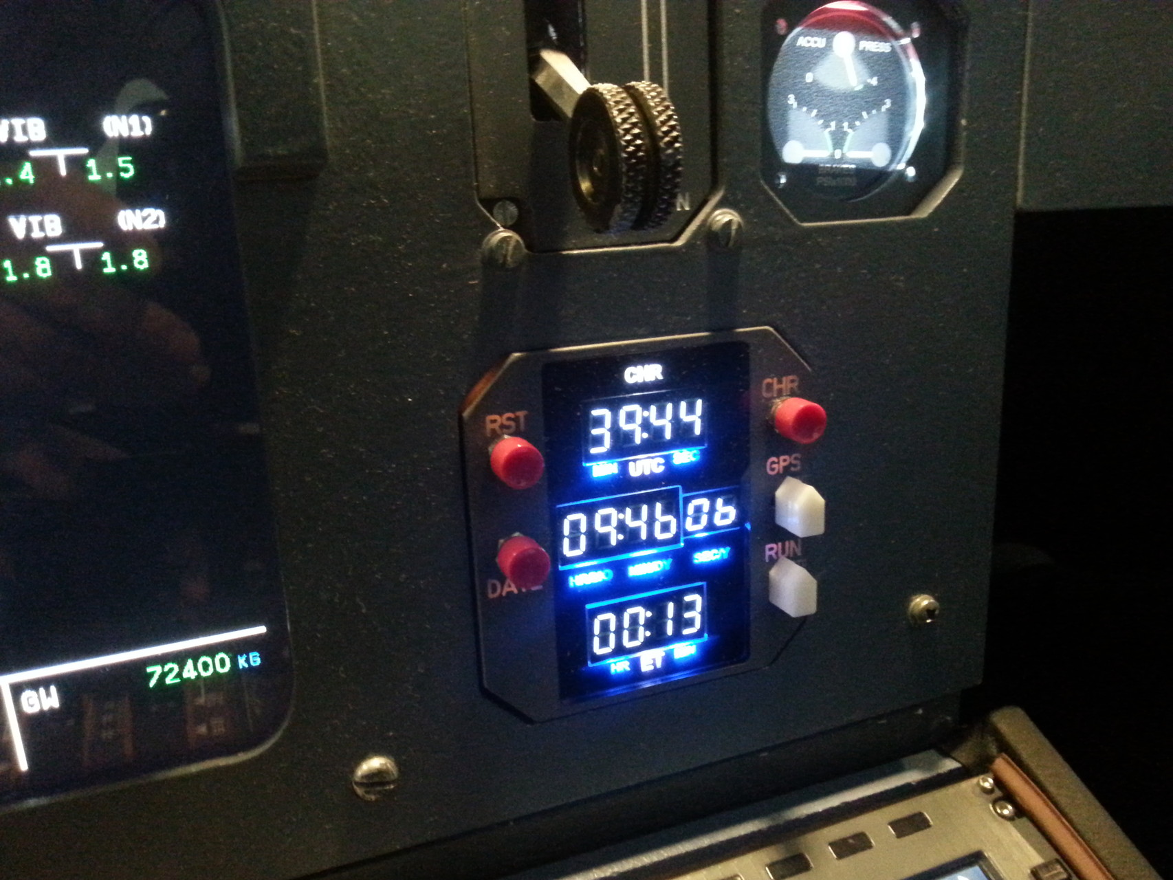 Clock Projekt - Airbus A320 Cockpit