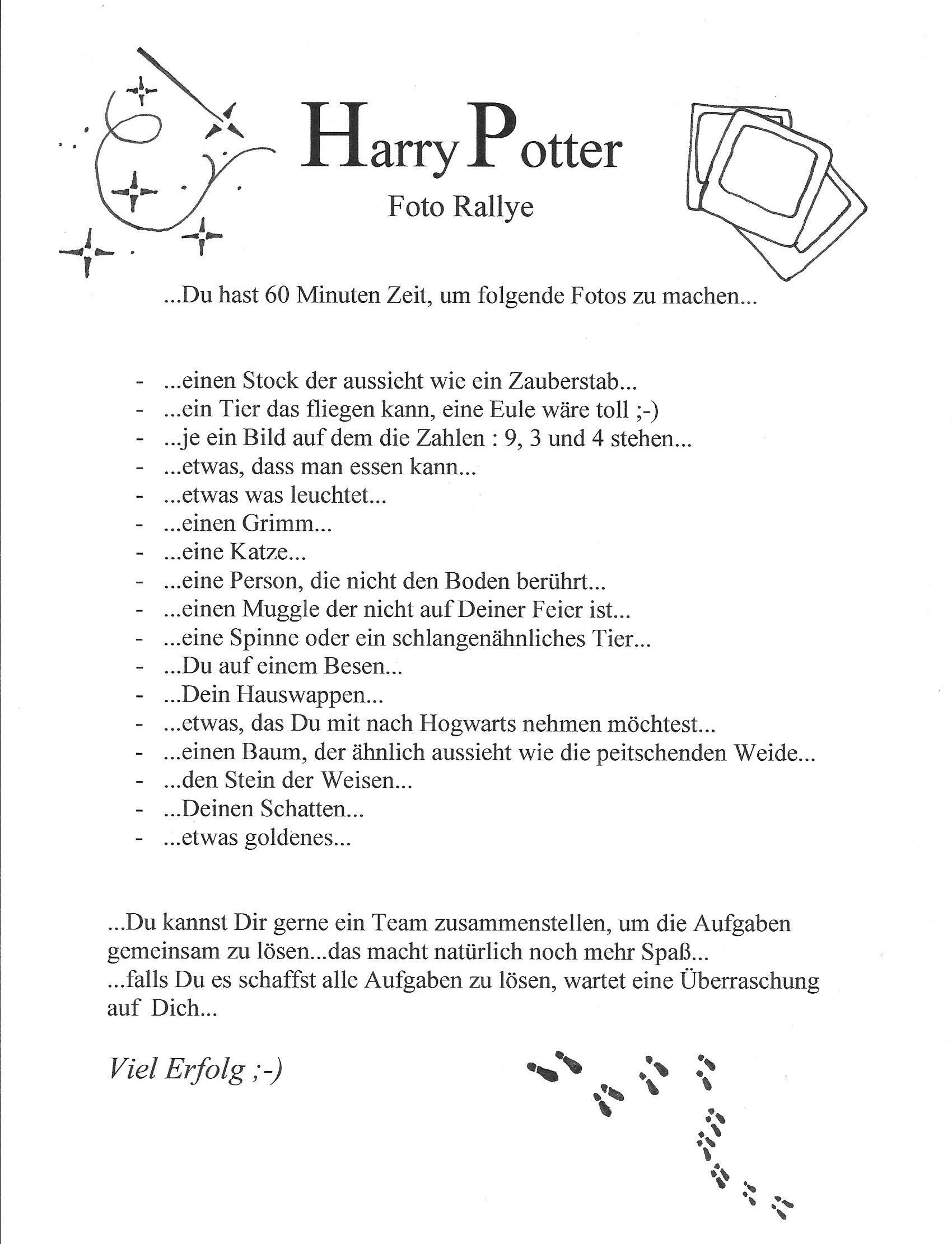 Harry Potter Foto-Rallye - petras-kunstwerkstatts Webseite!