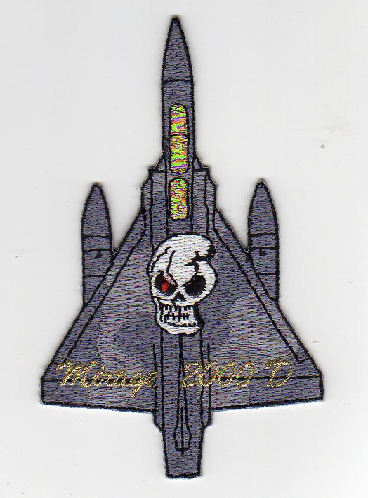 French Air Force patch silhouette Mirage 2000D - Spotters-corner ...
