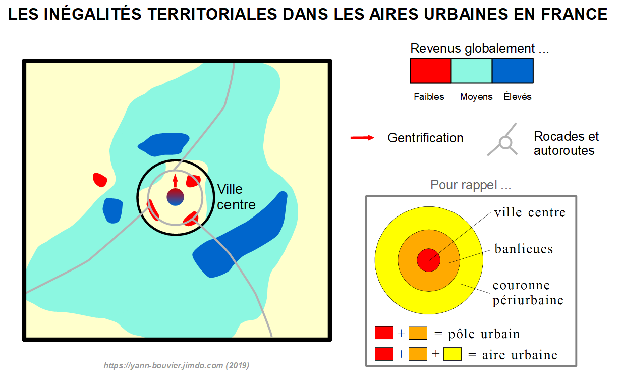 SCHÉMA DE GÉOGRAPHIE (2nde) - Les inégalités socio-spatiales dans les ...
