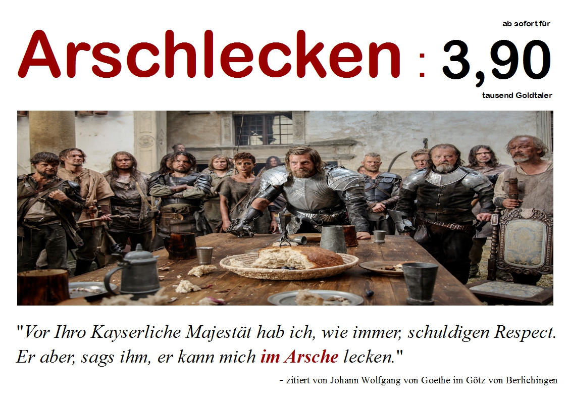 Arschlecken 3,90 - Raphael d'Bael - menschliche Literatur