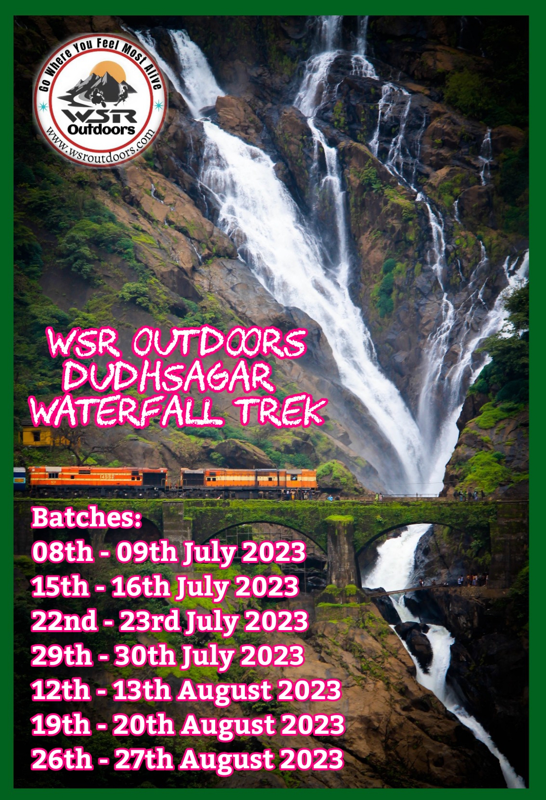 Dudhsagar Waterfall Trek - wanderingsoulriders Group