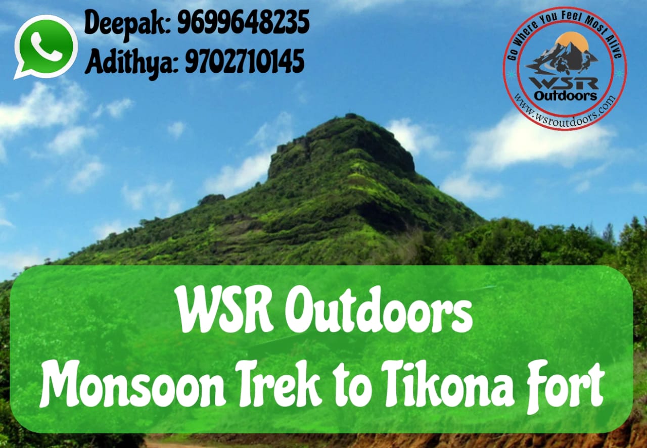 Monsoon Trek to Tikona Fort - wanderingsoulriders Group