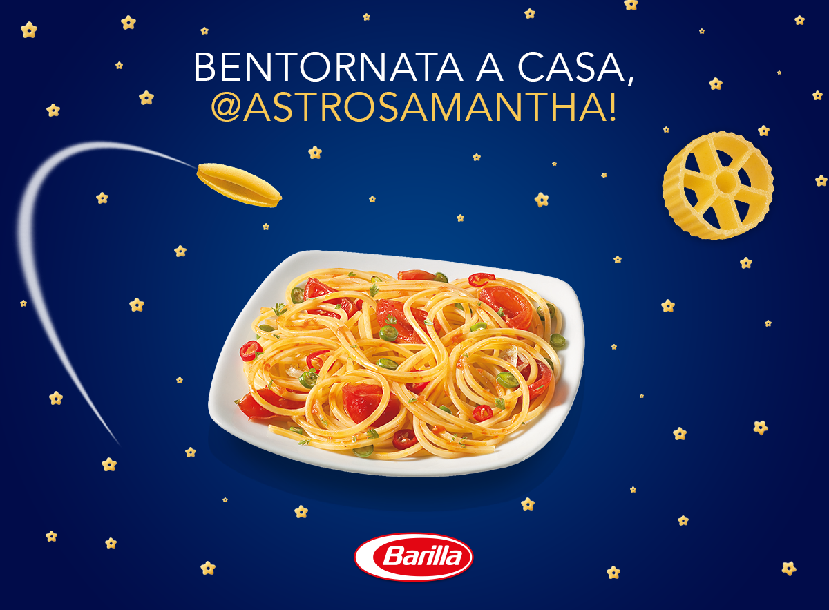 Barilla pasta enters Space on the astronauts' menu - amalfistyle