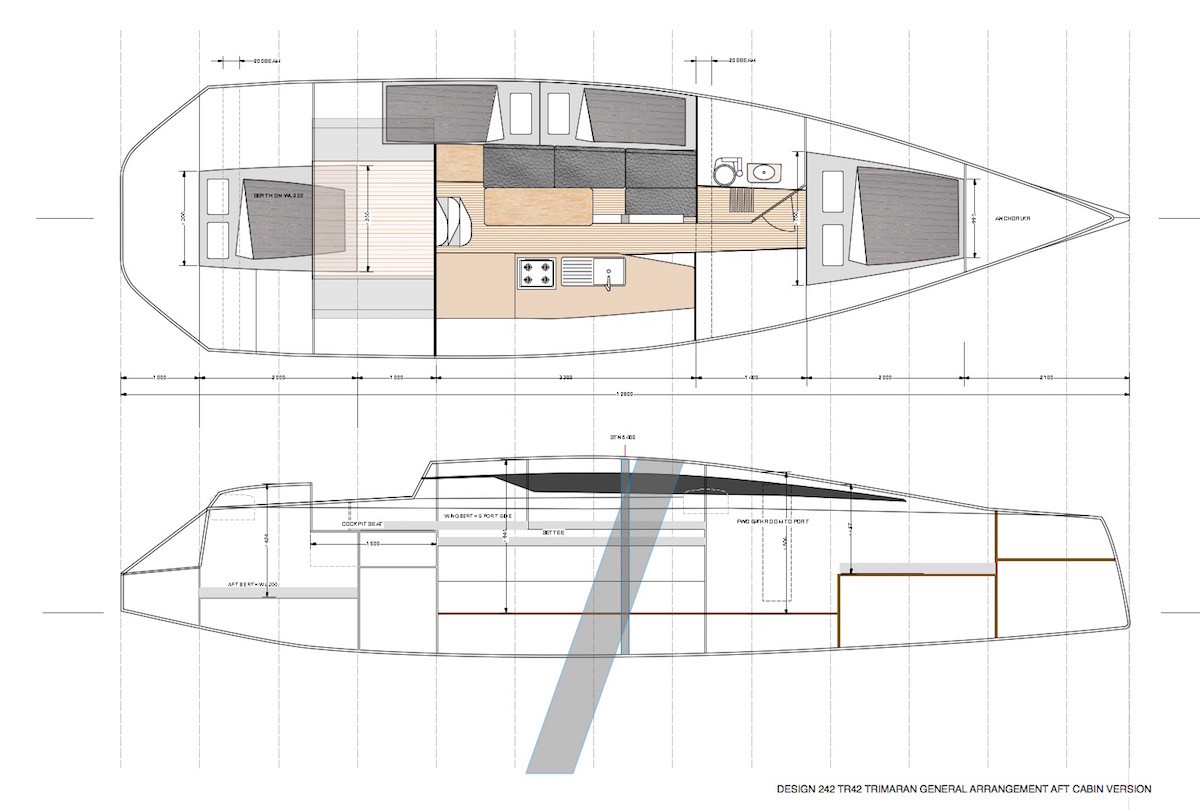 TR42 Performance Trimaran - Catamarans and Trimaran Designs by Grainger ...