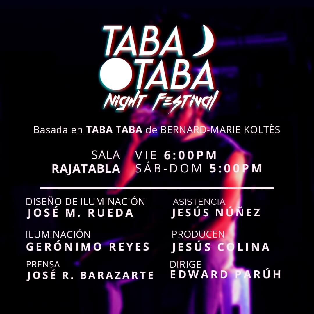 "TABA-TABA NIGHT FESTIVAL" llega a la mítica sala Rajatabla ...