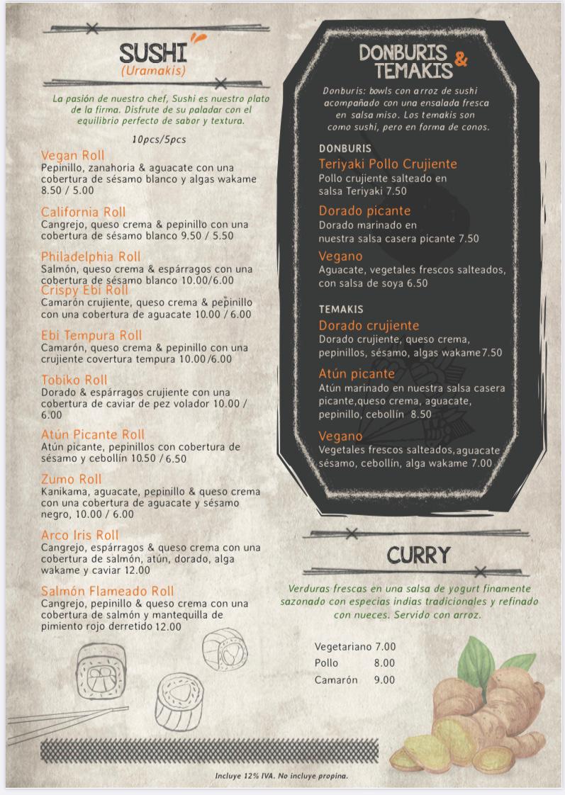 MENU - Asian-Ecuadorian Restaurant