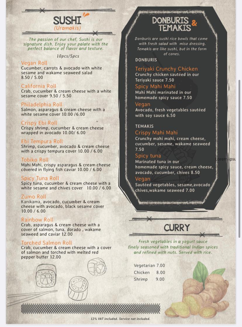 MENU - Asian-Ecuadorian Restaurant