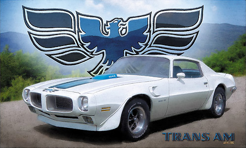 1970-72 TRANS AM OFF LINE - AUTOMOTIVE ART BY LEMIREART