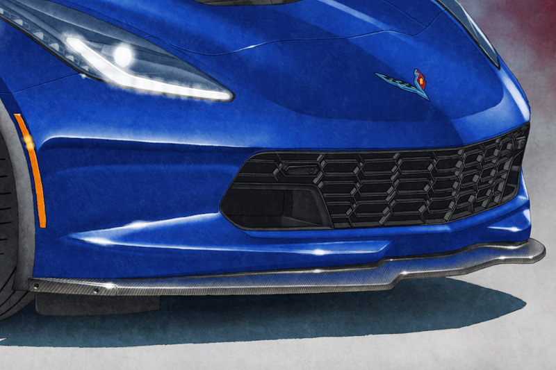 C7 Corvette Grand Sport - AUTOMOTIVE ART BY LEMIREART