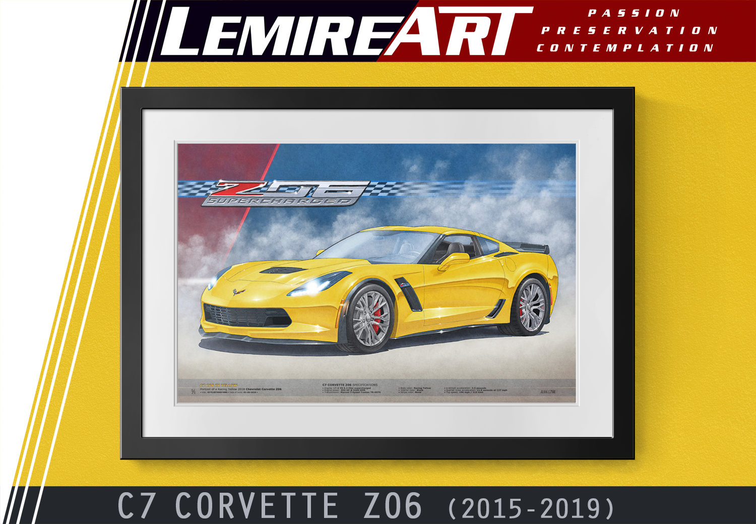 Corvette Z06 Drawing