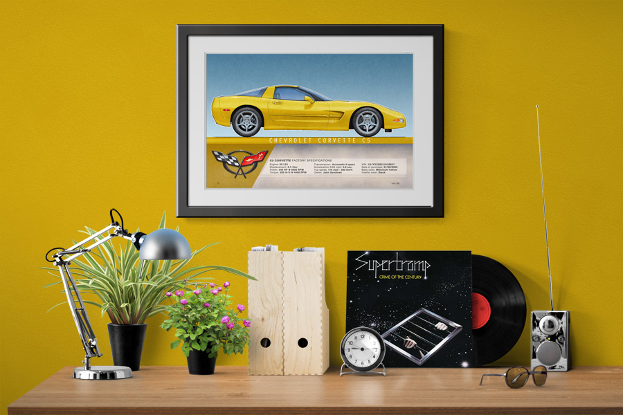 2000-2004 C5 Corvette - AUTOMOTIVE ART BY LEMIREART