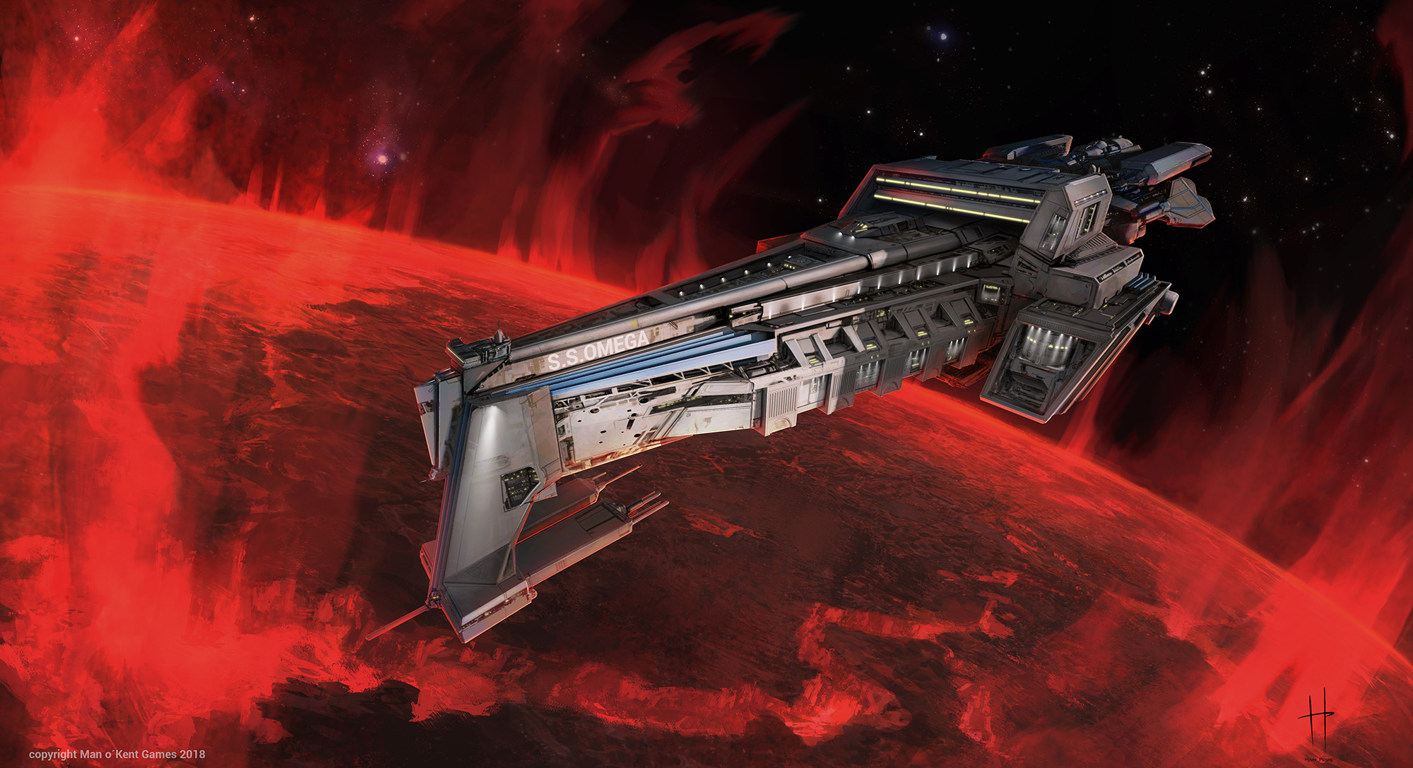 Space Ship Omega by Henry Peters : r/ImaginaryTechnology