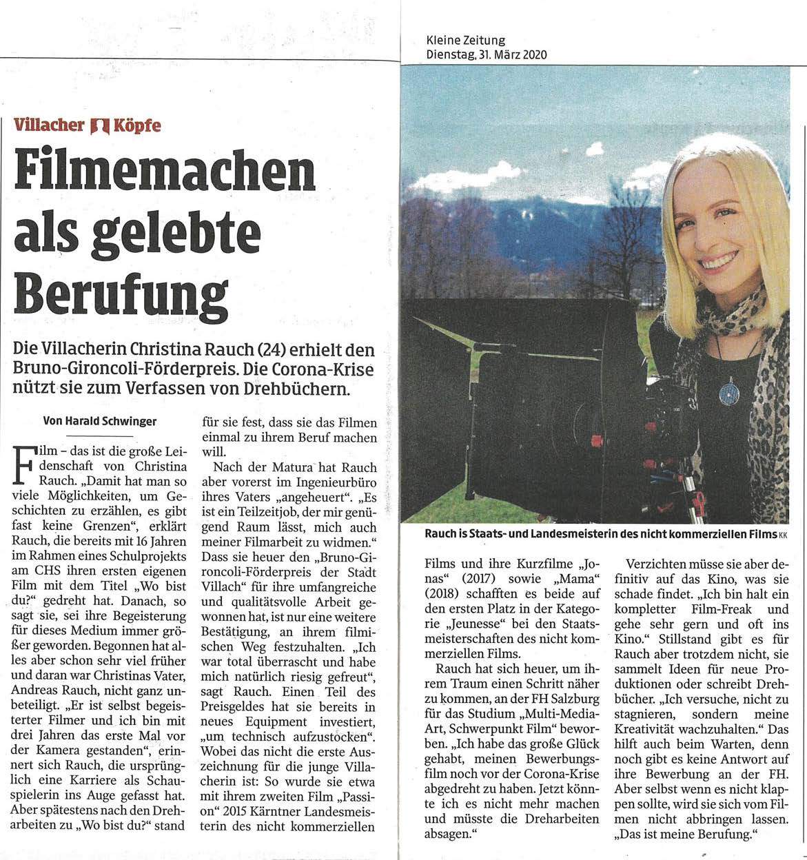 PRESSEBERICHTE - Christina Rauch