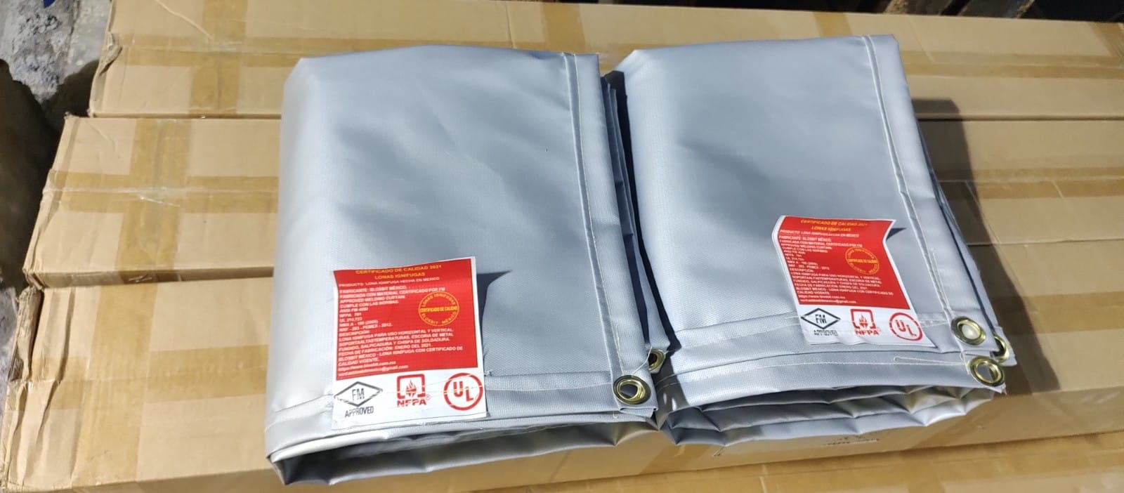 LONA IGNIFUGA CERTIFICADA DE 4X4 MTS - Lonas Ignifugas Certificadas ...