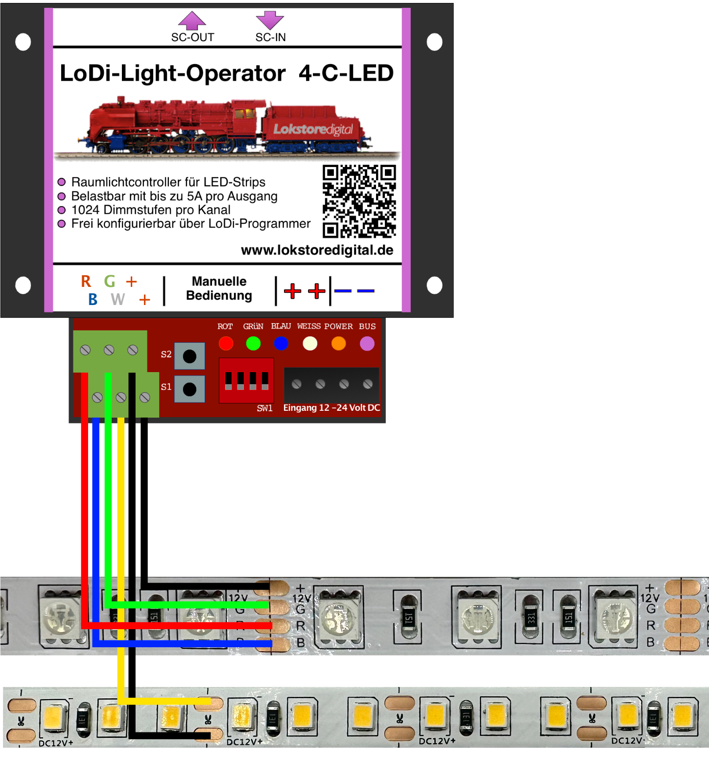 LoDi-Operator 4-C-LED - Lokstoredigital