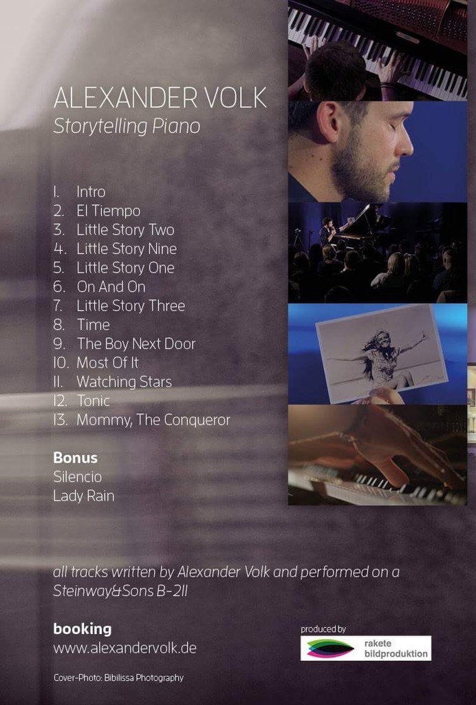 Live-Mitschnitt und neue Termine - Alexander Volk - Storytelling Piano