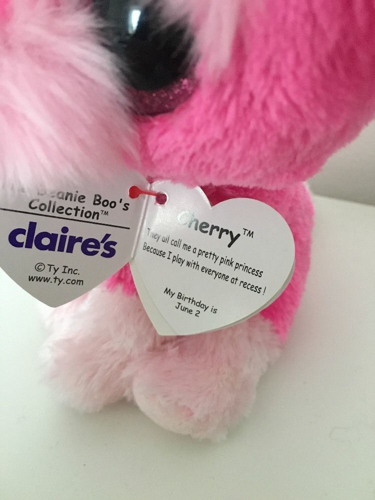 New Claire's Exclusive: Cherry - Beanie Boo collection website!