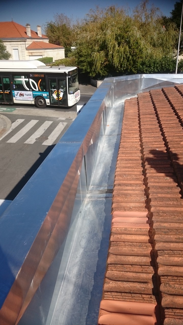 REFECTION CHENEAU ZINC - Toitures 33 - Bordeaux Gironde