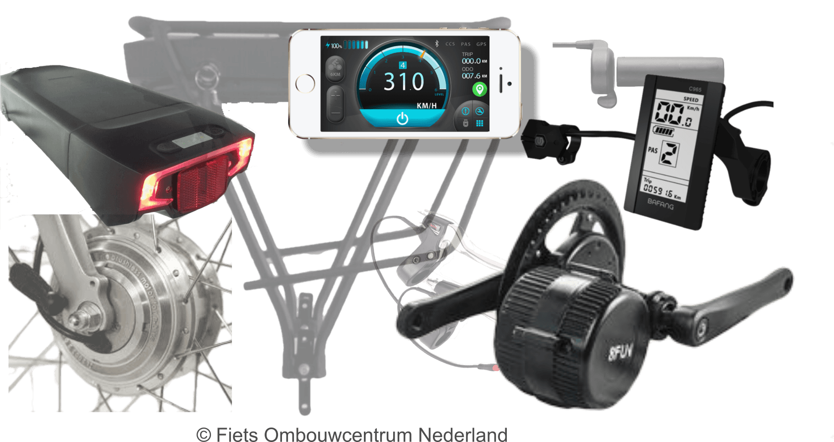 Elektrische Fiets Ombouwset 45km/h - FONebike