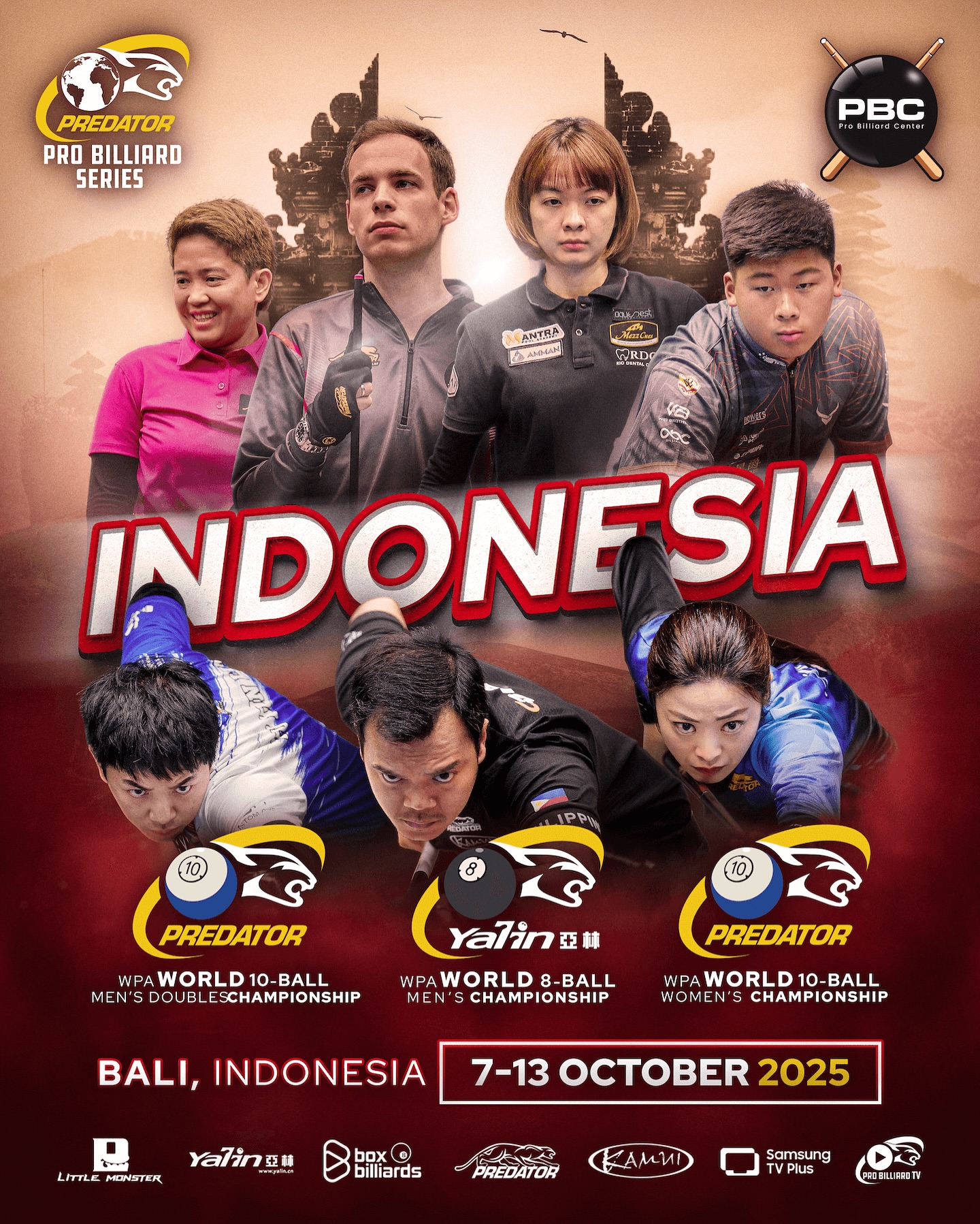 〈BD〉3つの世界選手権（男子8／女子10／男子ダブルス10）開催！ PBSバリラウンド10月決定! WNT.ハノイオープンと日程重複… - ビリヤードデイズ