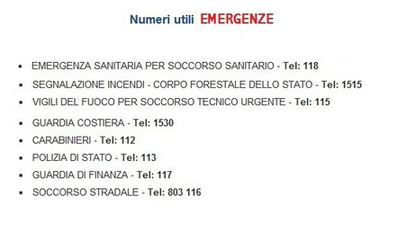 Numeri Utili Emergenze - Benvenuti su grupporadiosoccorso!