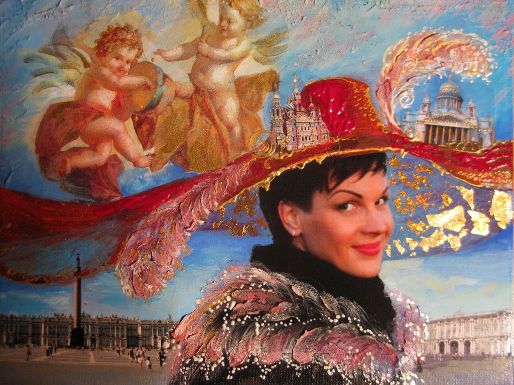 EXCLUSIVE - PORTRAIT OF DECOUPAGE TECHNIQUE - art-alla