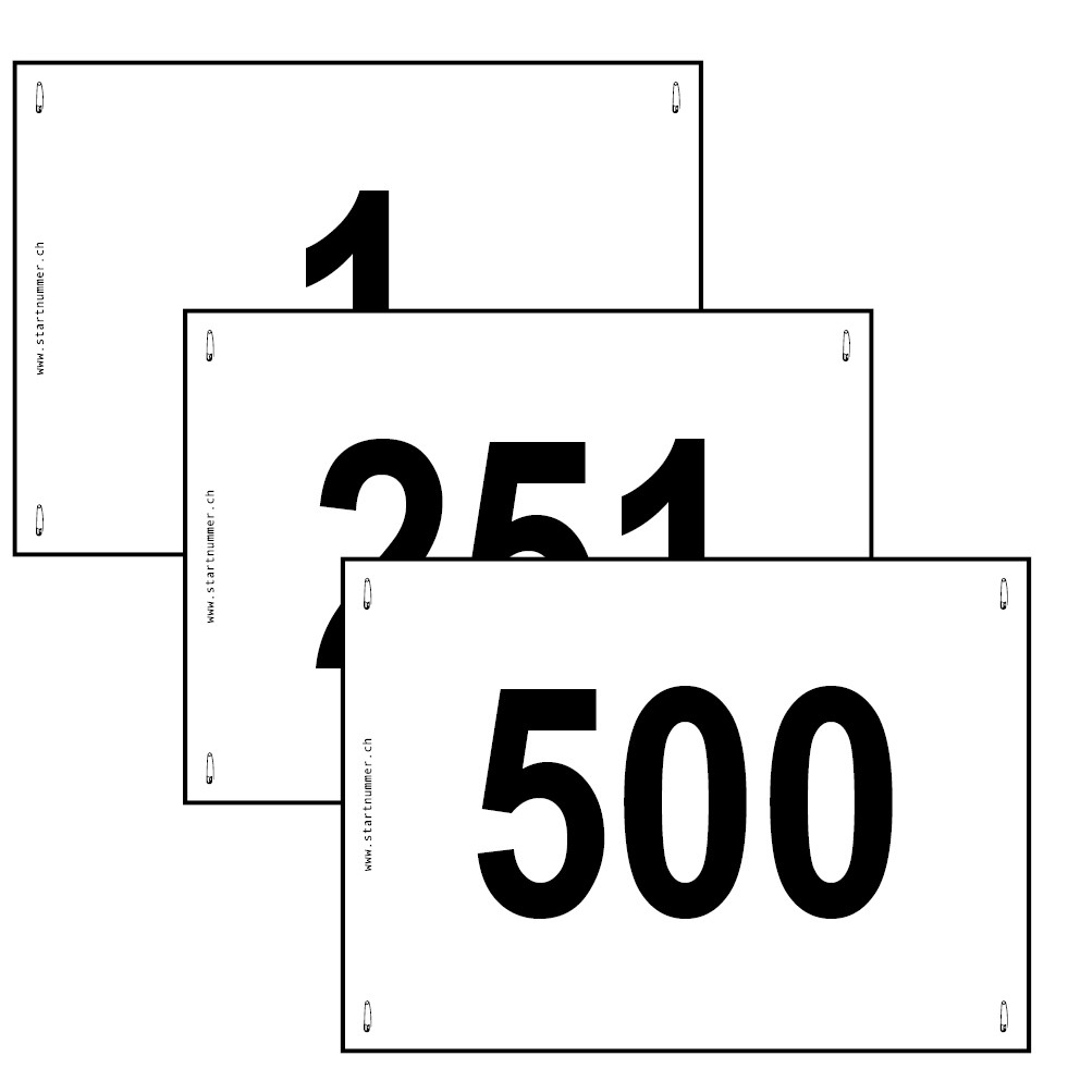 Startnummern für deinen nächsten Event - athletics sportconsulting GmbH