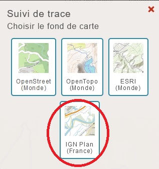Suivre une trace - Site des Marches dynamiques