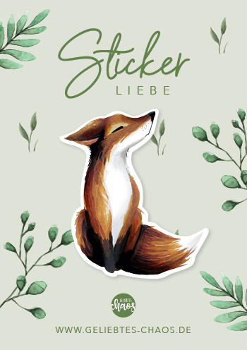 Sticker – Fuchs - geliebtes-chaos-des Webseite!