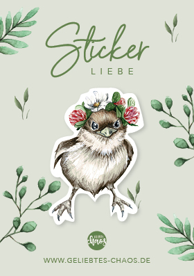 Sticker – Spatz - geliebtes-chaos-des Webseite!